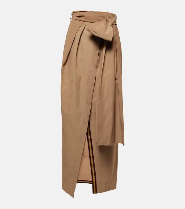 Dries Van Noten Draped Maxi Skirt