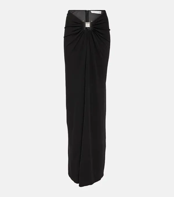 Christopher Esber Bezel Quartz Maxi Skirt - Black