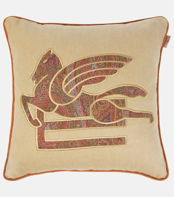 Etro Pegaso Jacquard Linen Cushion