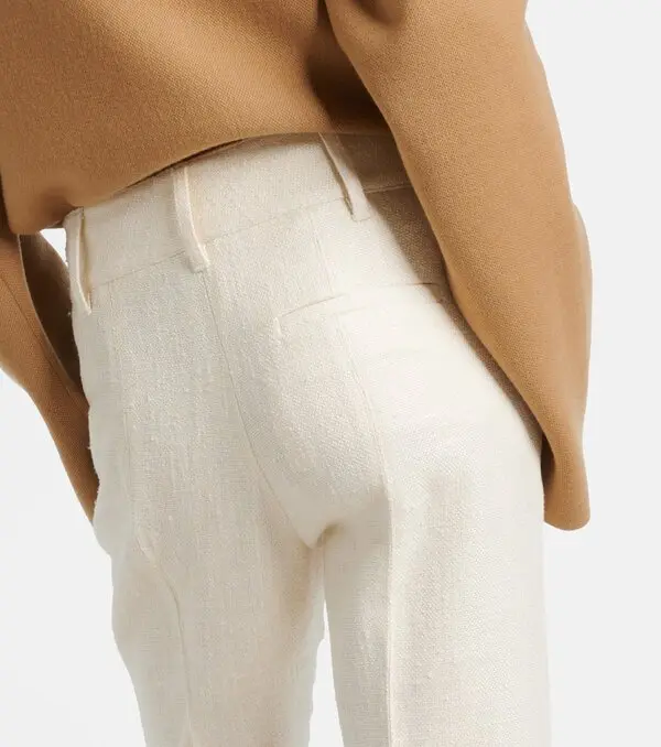 Gabriela Hearst Rhein Flared Pants - White