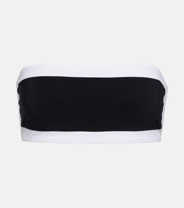 ALEXANDRA MIRO Whitney Bandeau Bikini Top - Black