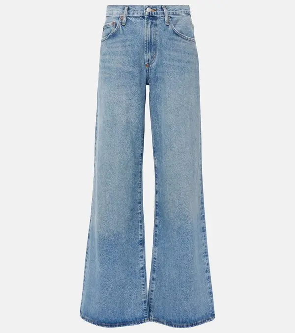 AGOLDE Clara Low-rise Wide-leg Jeans