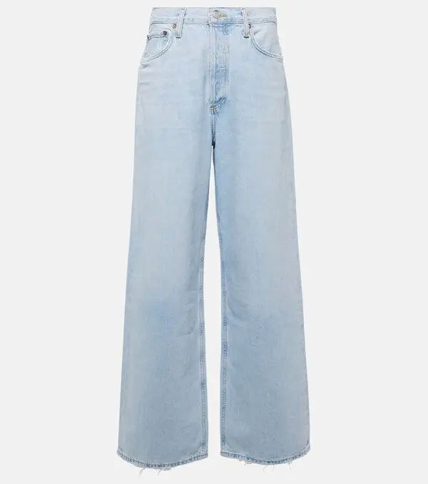 AGOLDE Low Slung Baggy Wide-leg Jeans - Blue