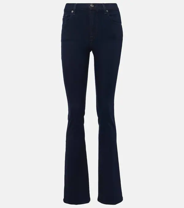 7 For All Mankind Mid-rise Bootcut Jeans - Blue