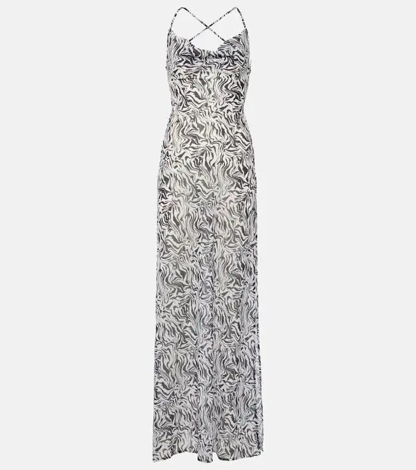 BANANHOT Sahara Zebra-print Maxi Dress
