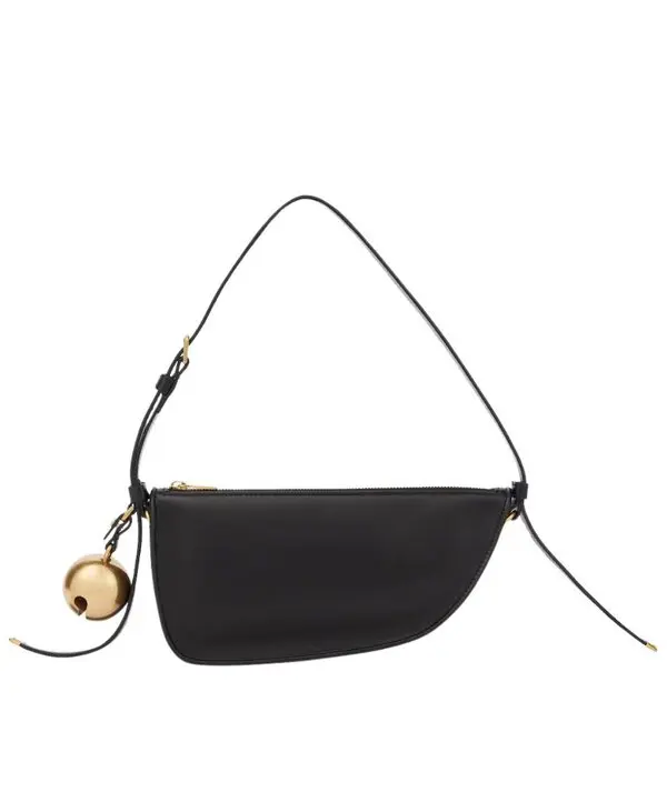 Burberry Mini Leather Shoulder Bag - Black