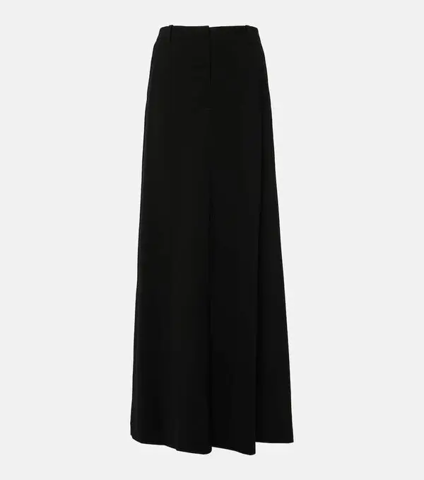 Dries Van Noten Wool-blend Maxi Skirt