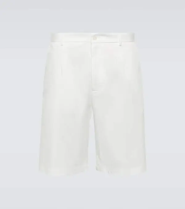 Dolce & Gabbana Cotton-blend Bermuda Shorts - White