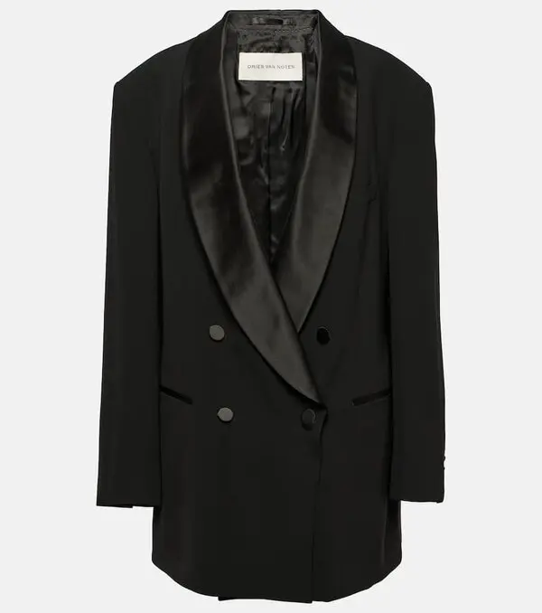 Dries Van Noten Oversized Wool And Silk-blend Blazer