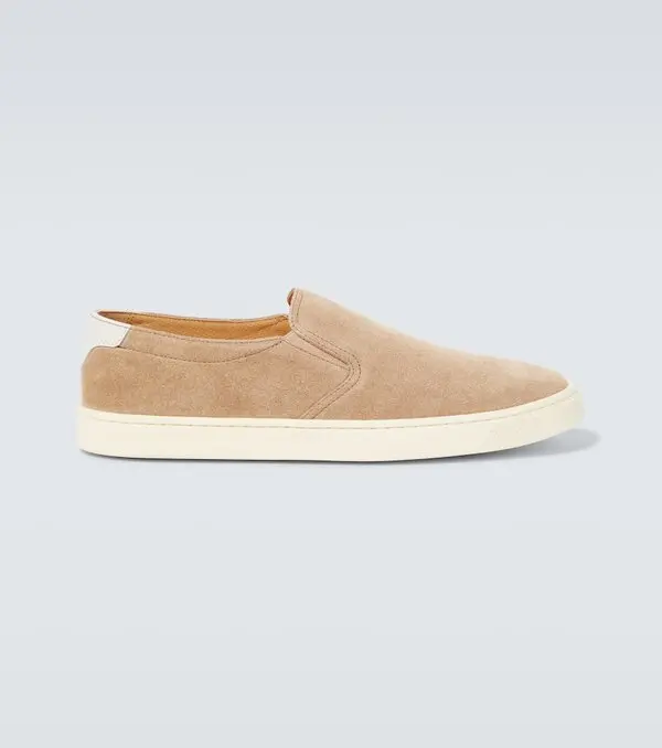 Brunello Cucinelli Suede Slip-on Sneakers