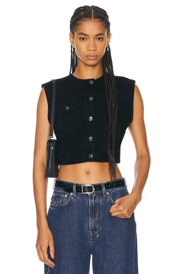 AGOLDE Leo Vest - Smudge