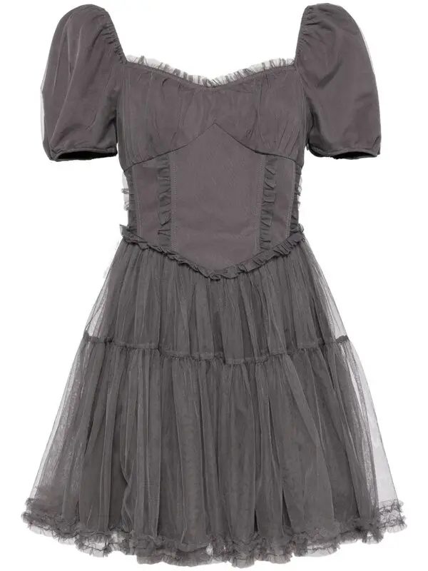 B+AB Ruffled Panelled Minidress