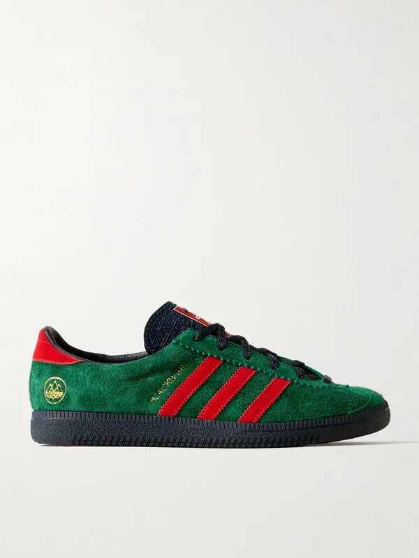 Adidas Originals By Alexander Wang Blackburn Spzl Rubber-Trimmed Suede  Sneakers In Blue - 30% Off | Editorialist