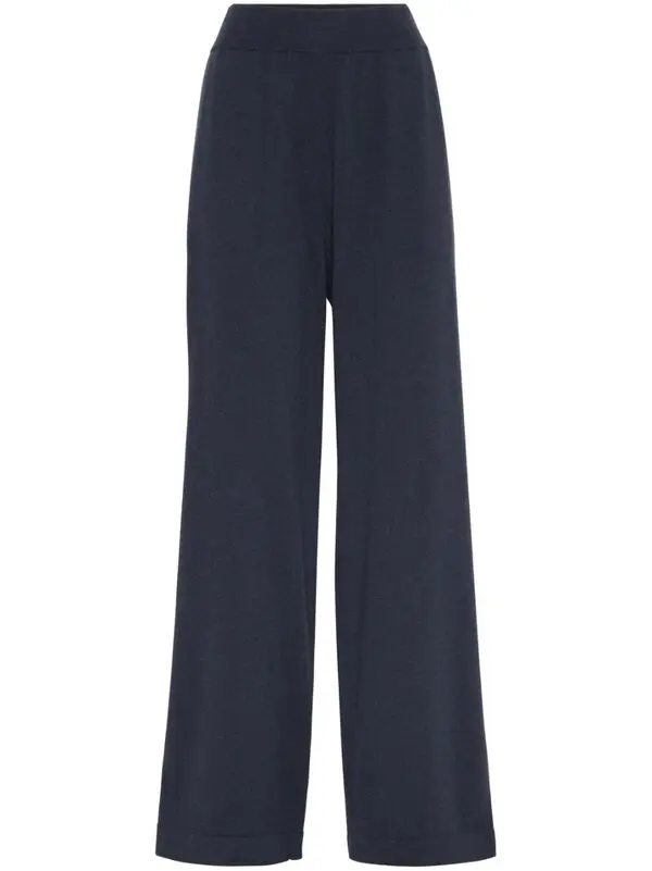 Brunello Cucinelli Wide-leg Cashmere Track Pants