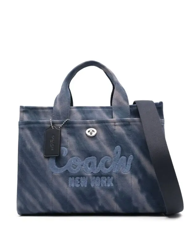 Coach Cargo 26 Tie-dye Tote Bag - Blue | Editorialist