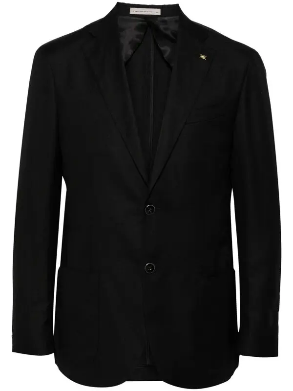 Corneliani Brooch-detail Single-breasted Blazer