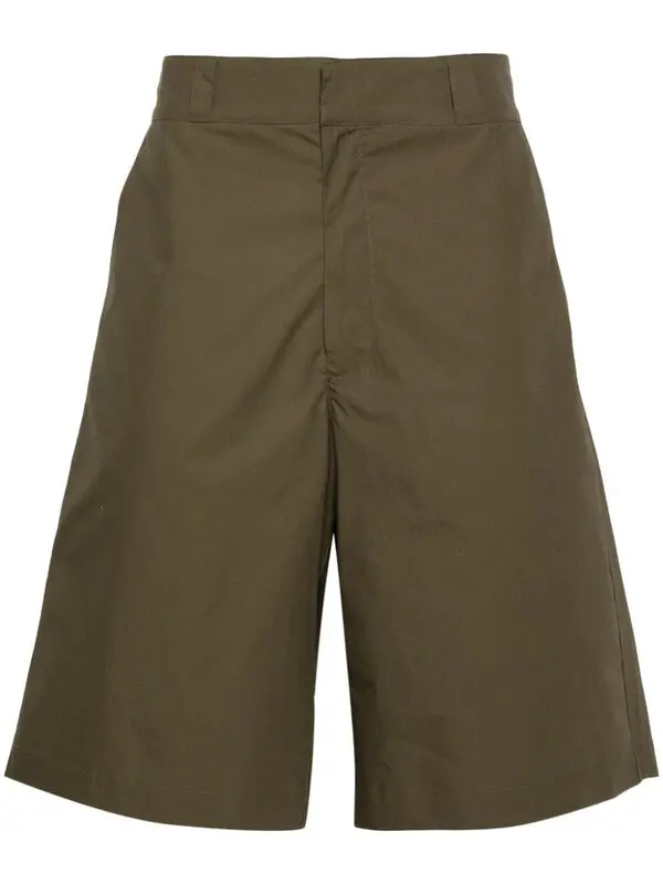 MODES GARMENTS Poplin Bermuda Shorts - Green