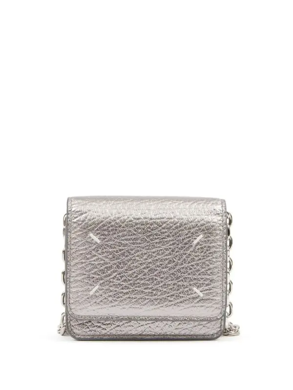 MAISON MARGIELA Four Stitches Leather Wallet - Silver