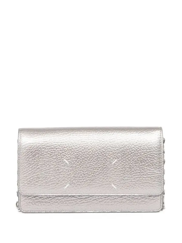 MAISON MARGIELA Four Stitches Chain-strap Wallet - Silver