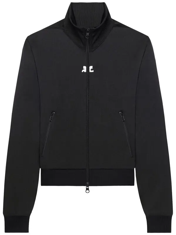 COURREGES Interlock Tracksuit Jersey Jacket - Black