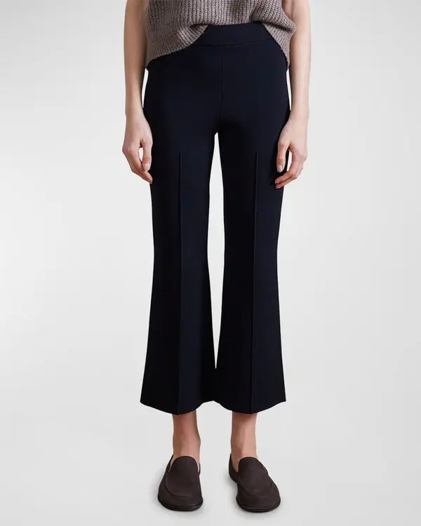 APIECE APART Rene Pintuck Flare-leg Pants - Black