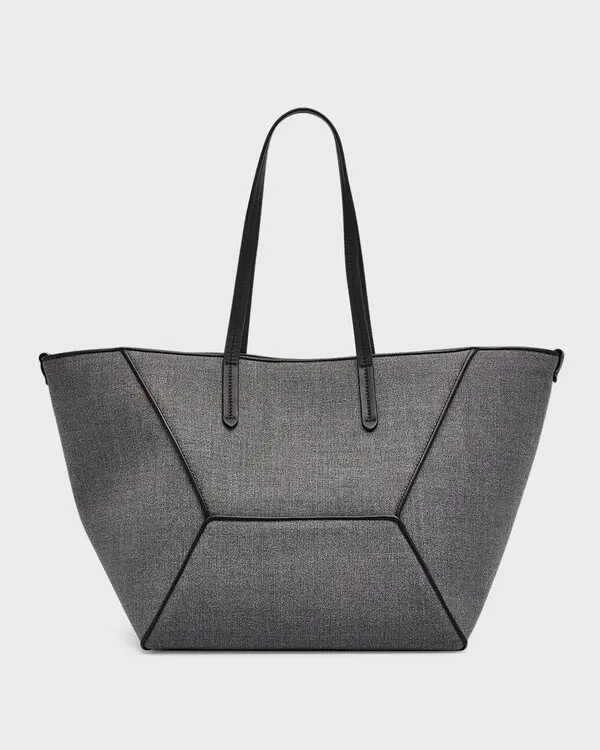 Brunello Cucinelli Bc Duo Medium Wool Shopper Tote