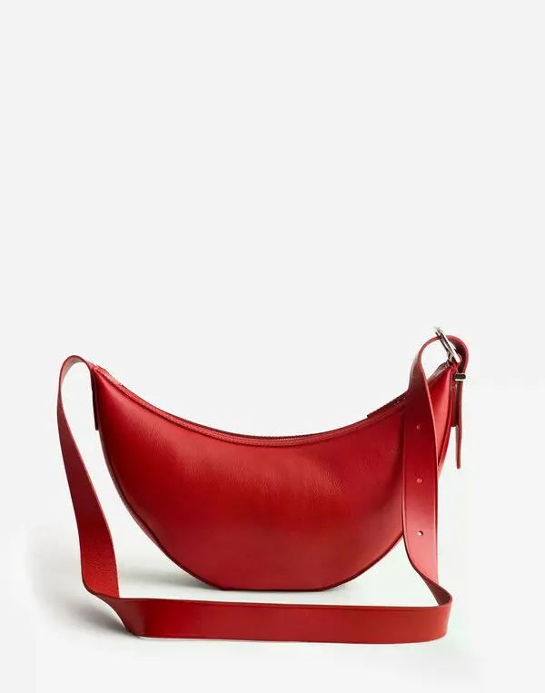 Madewell The Essential Leather Sling Crossbody Bag - Bright Ember