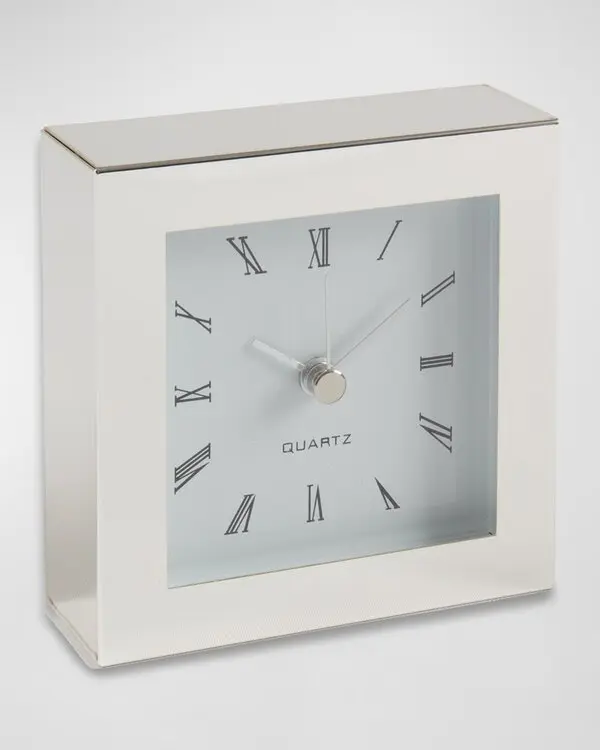 BEY-BERK Lyon Small Square Desk Clock