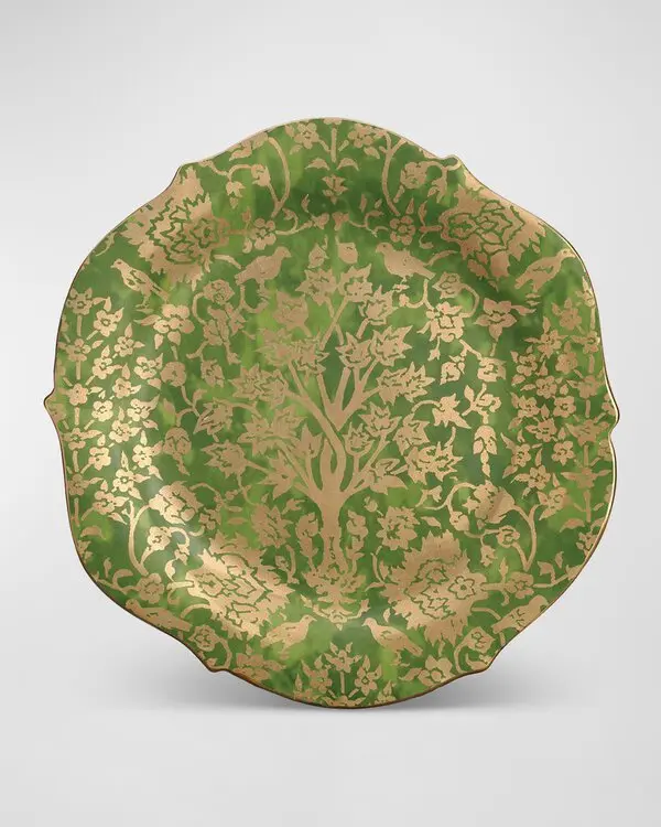 L'Objet Fortuny Alberelli Large Platter, 14" Round