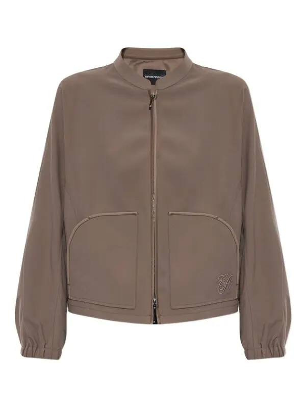 Emporio Armani Zipped Blouson Jacket - Grey