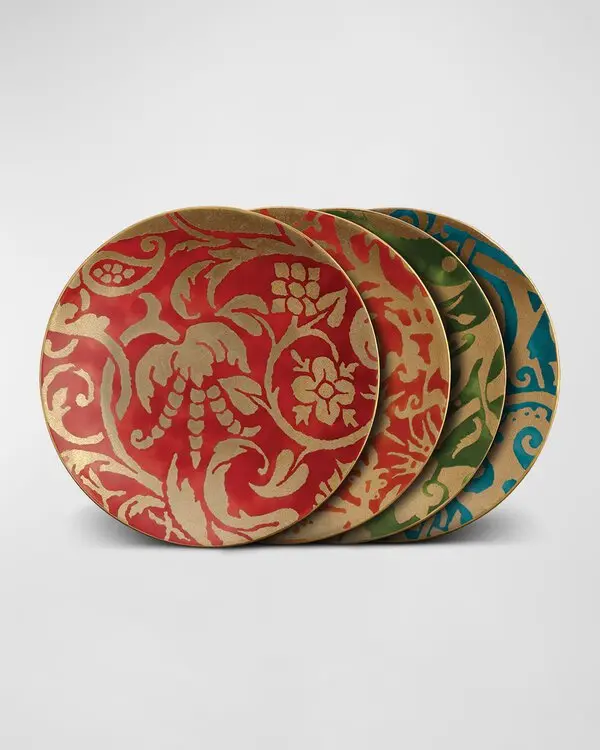 L'Objet Fortuny Assorted Dessert Plates, Set Of 4 - One-color