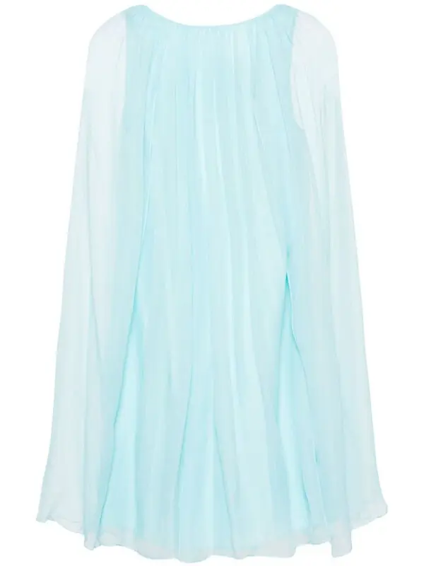 Max Mara Silk Midi Dress - Clear Blue
