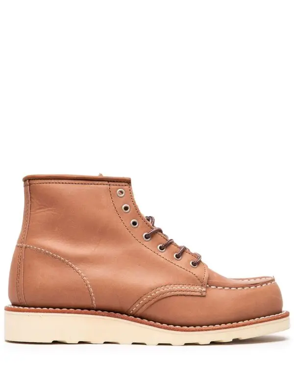 Red Wing Moc Toe Boots - Brown