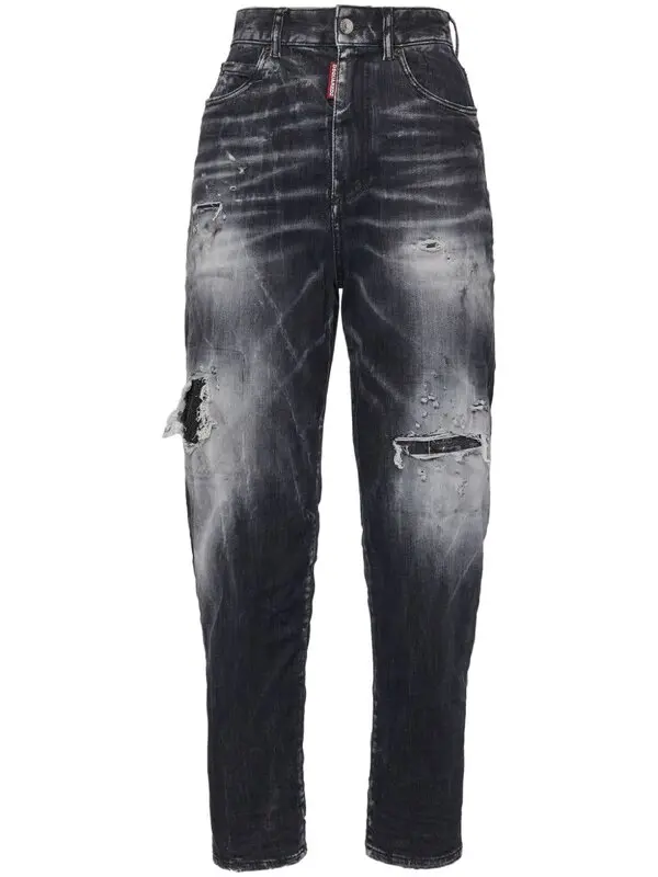 Dsquared2 Distressed Straight-leg Jeans