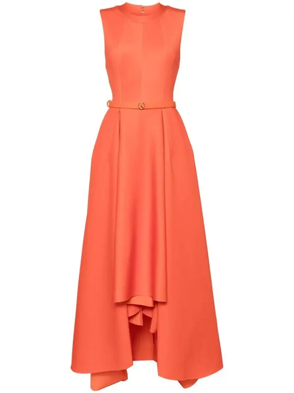 SAIID KOBEISY Neoprene High-low Gown - Orange