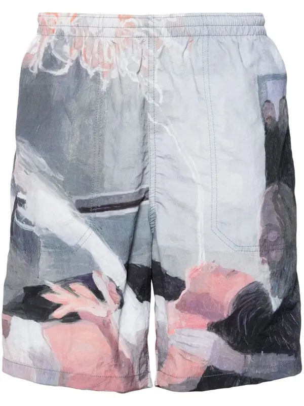 UNDERCOVERISM Paint-print Track Shorts