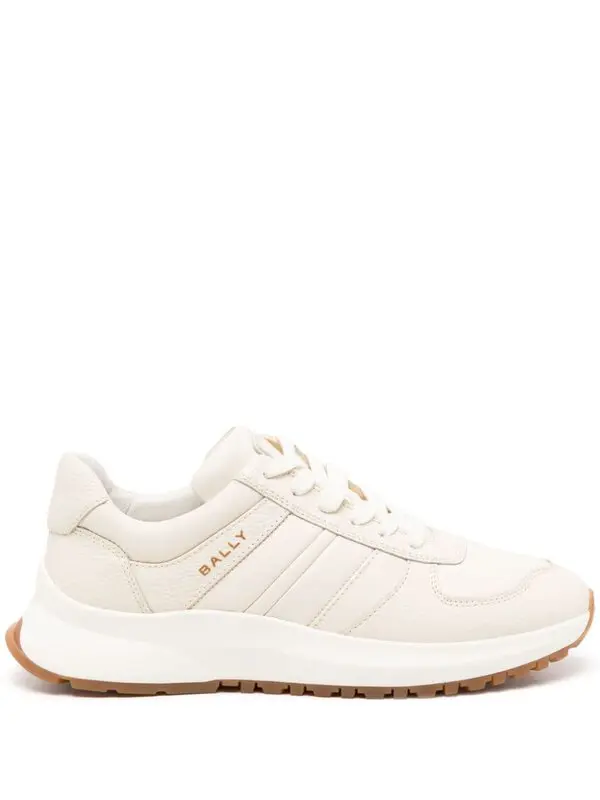 Bally Outline Leather Sneakers - Neutrals