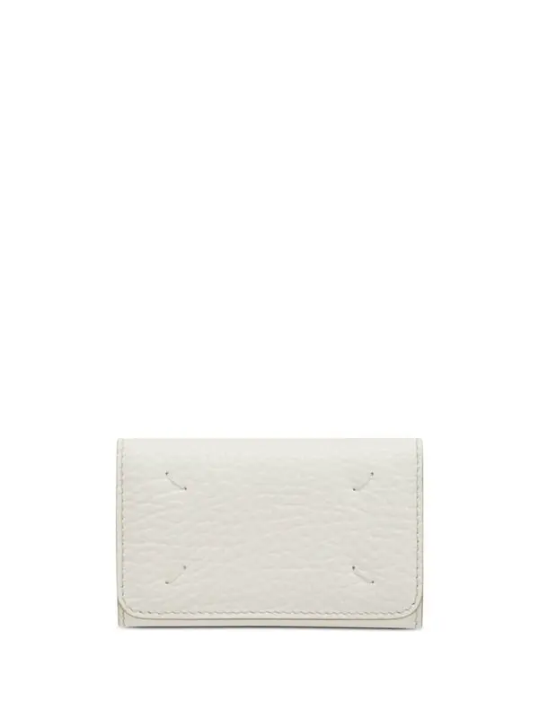 MAISON MARGIELA Four-stitch Leather Key Holder - White