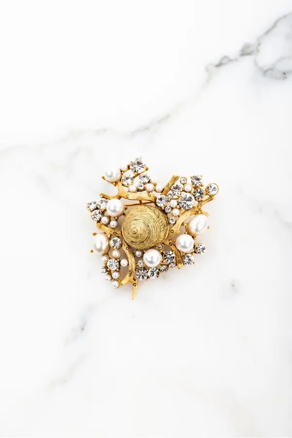 ELIZABETH COLE Seaside Pin - Gold