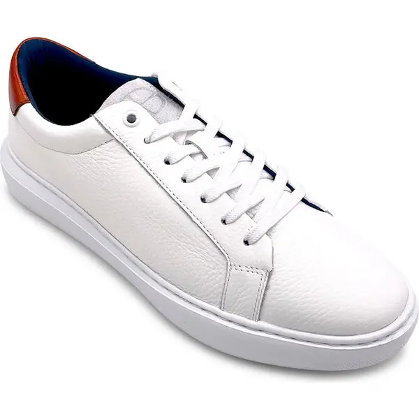 G BROWN Puff Leather Sneakers