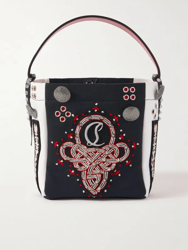 CHRISTIAN LOUBOUTIN Breizcaba Embellished Tote - Black