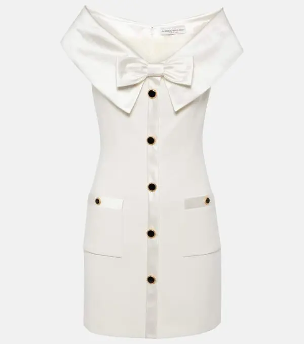 Alessandra Rich Bow-detail Mini Dress