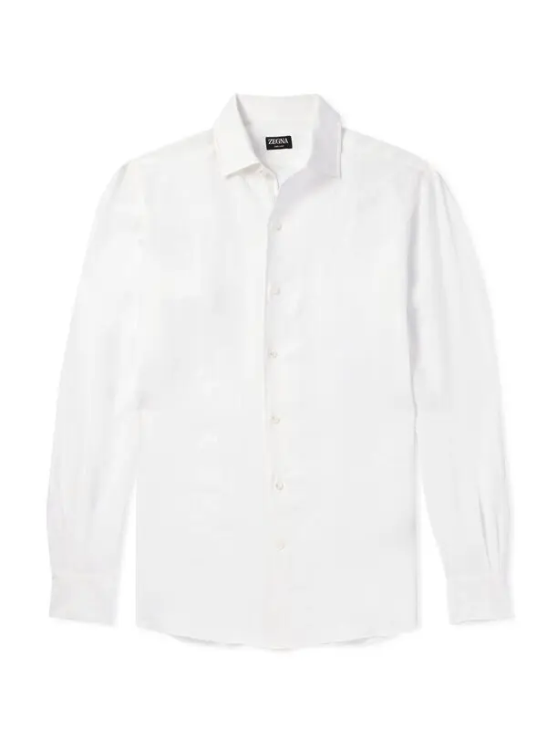 Zegna Oasi Linen Shirt - White