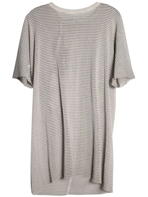 Boris Bidjan Saberi Striped Round-neck T-shirt