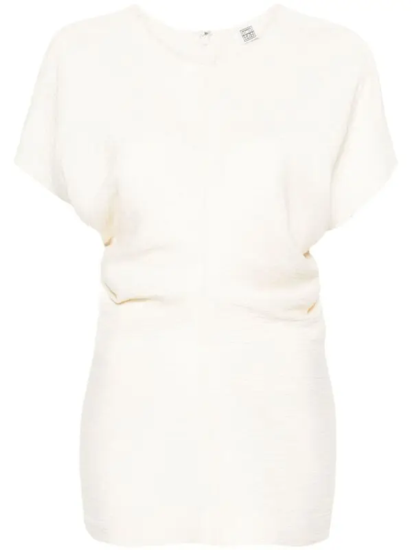 TOTÊME Leteri Textured Blouse - Neutrals