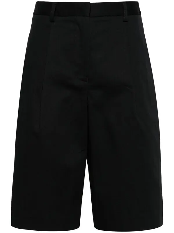 Matteau High-waist Chino Shorts - Black