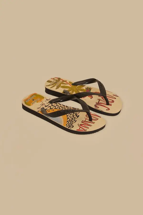 FARM RIO ACTIVE Farm Copacabana Havaianas Sandals - Black | Editorialist