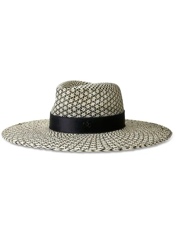 MAISON MICHEL Charline Wide-brim Fedora Hat - Neutrals