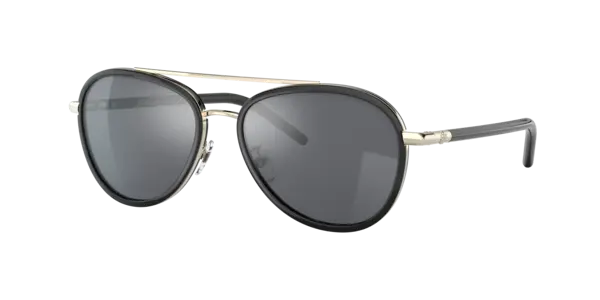 Tory Burch Aviator Sunglasses - Dark Grey Flash Mirror