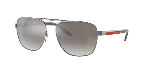 Prada Aviator Sunglasses - Gradient Grey Mirror Silver